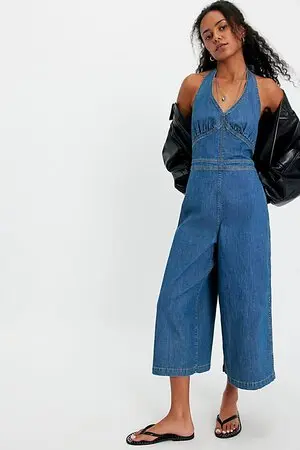 Sacai X Levi'S Denim Jumpsuit - Indigo | Editorialist